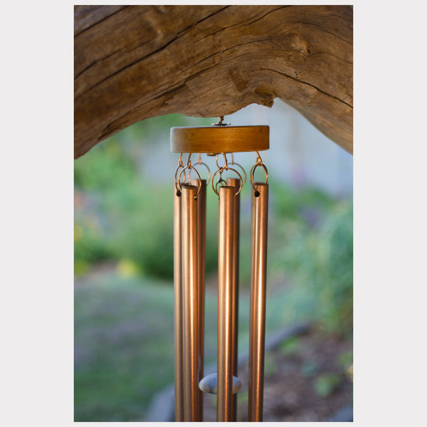 Very Large Wind Chime - Natural Driftwood - Handcrafted Copper Chimes ...