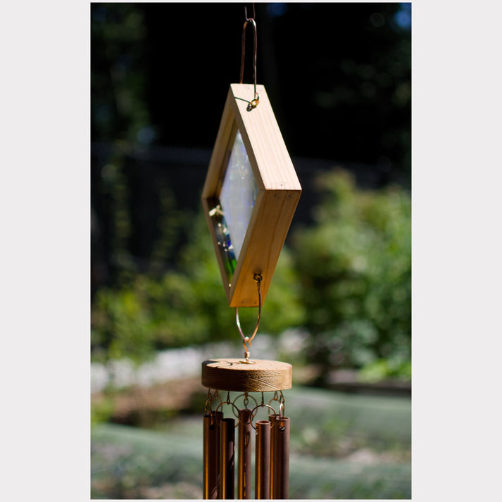 Coastal Sea Glass Wind Chime - Handmade Real Copper Chimes – Coast Chimes