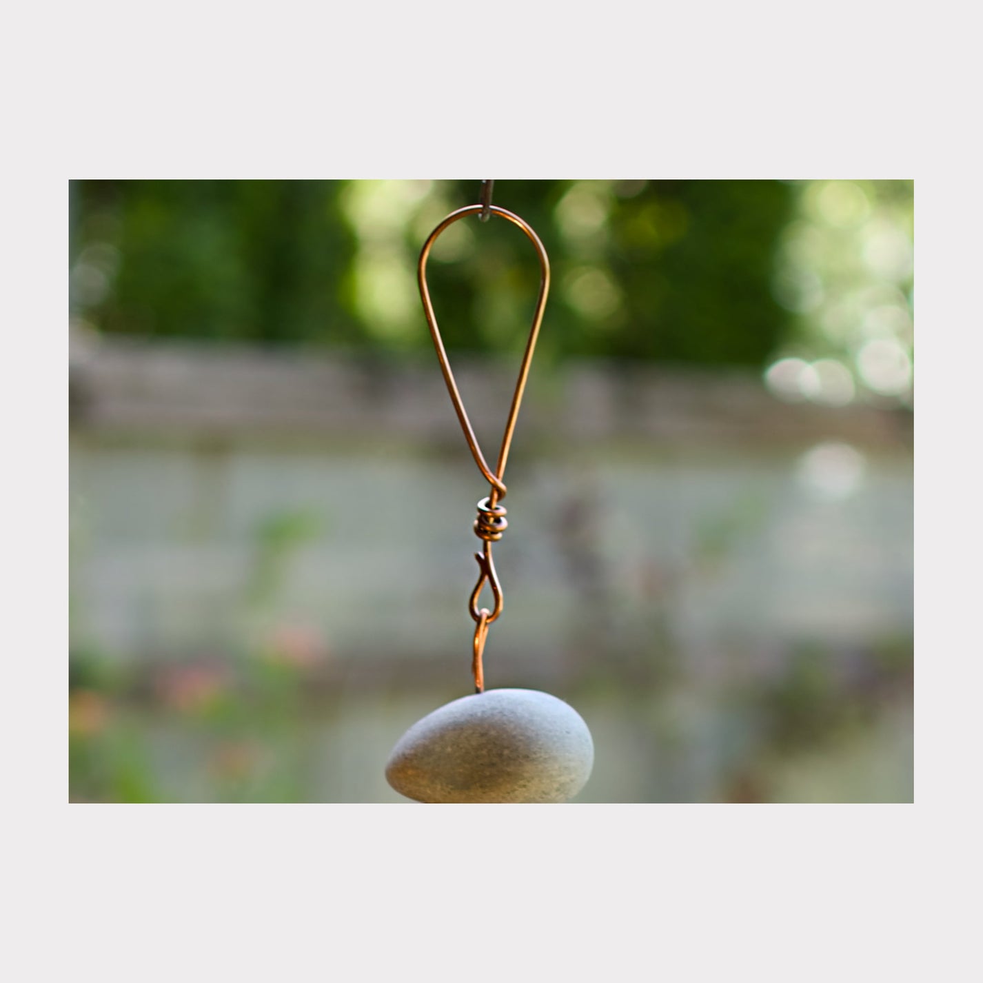 Large Copper Wind Chime - Natural Zen Beach Stones - All Season – Coast ...