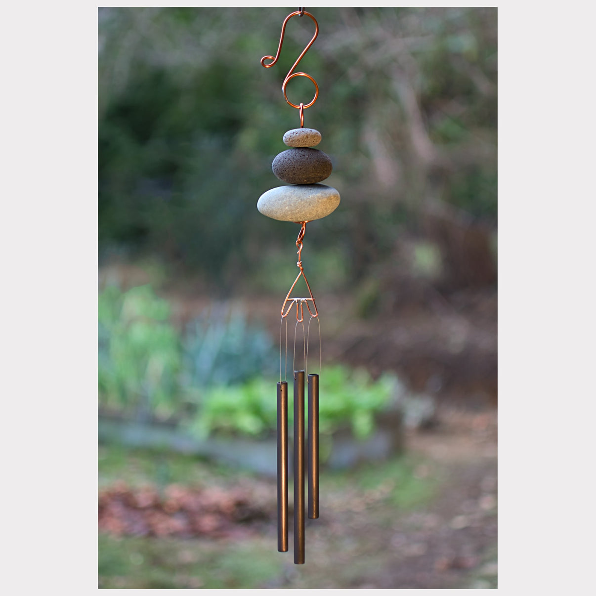Wind Chime - Zen Beach Stones - Brass Chimes - All Season – Coast Chimes