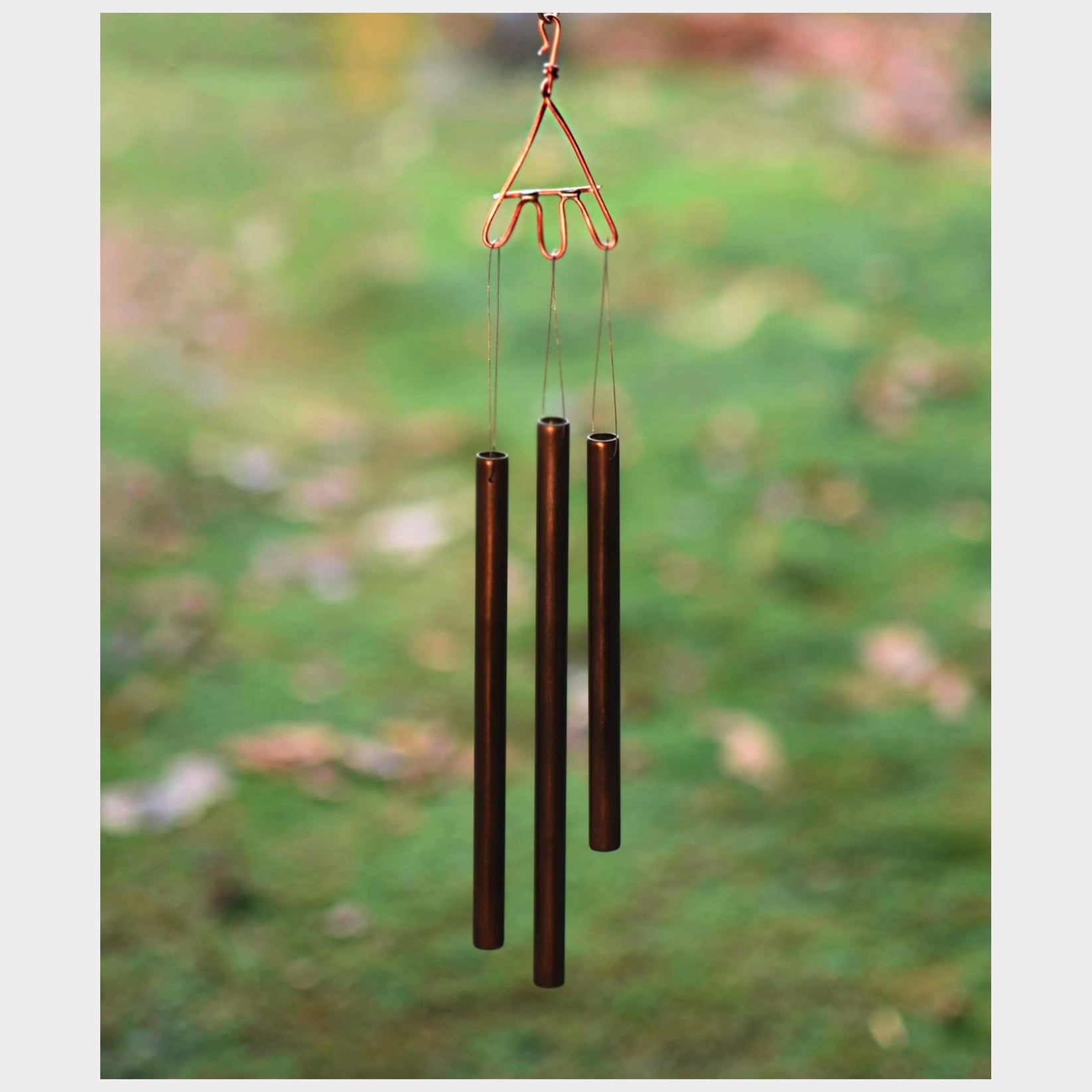 Zen Beach Stone Wind Chime - Calming, Soothing Sound - Brass Chimes ...