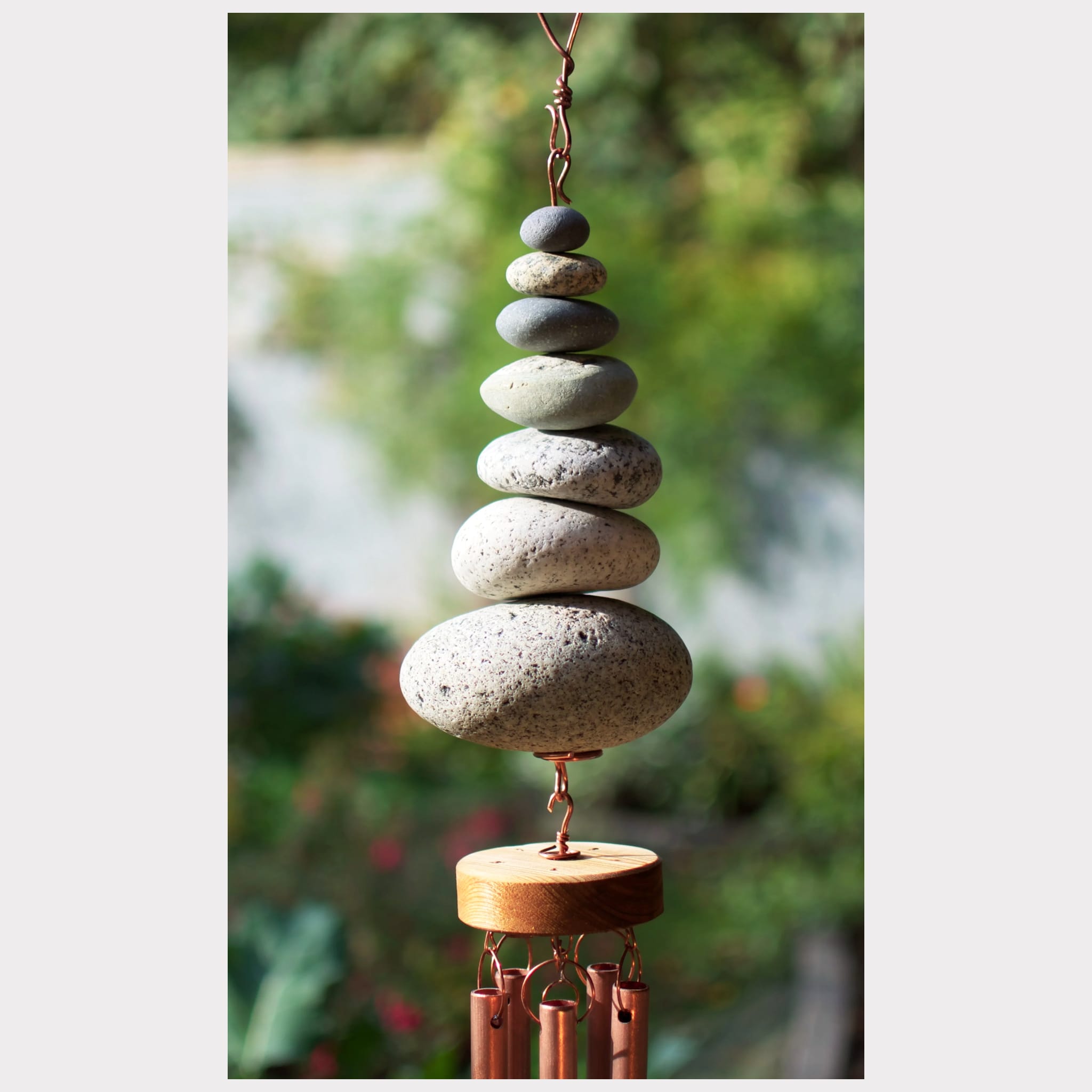 Wind Chime Large Zen Beach Stone Copper Chimes – Coast Chimes