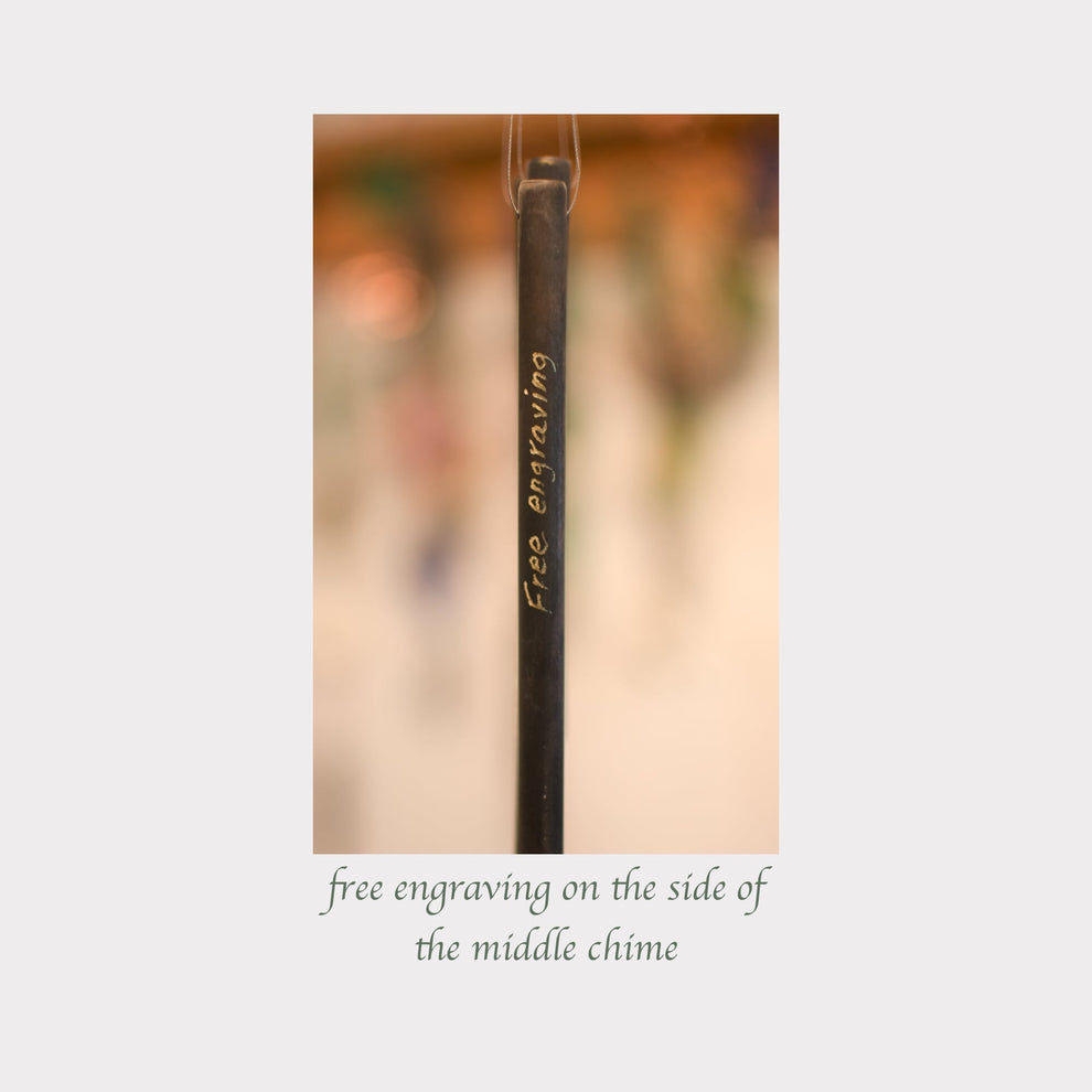 Wind Chime - Driftwood - Oyster Shell - Handcrafted Brass Chimes ...