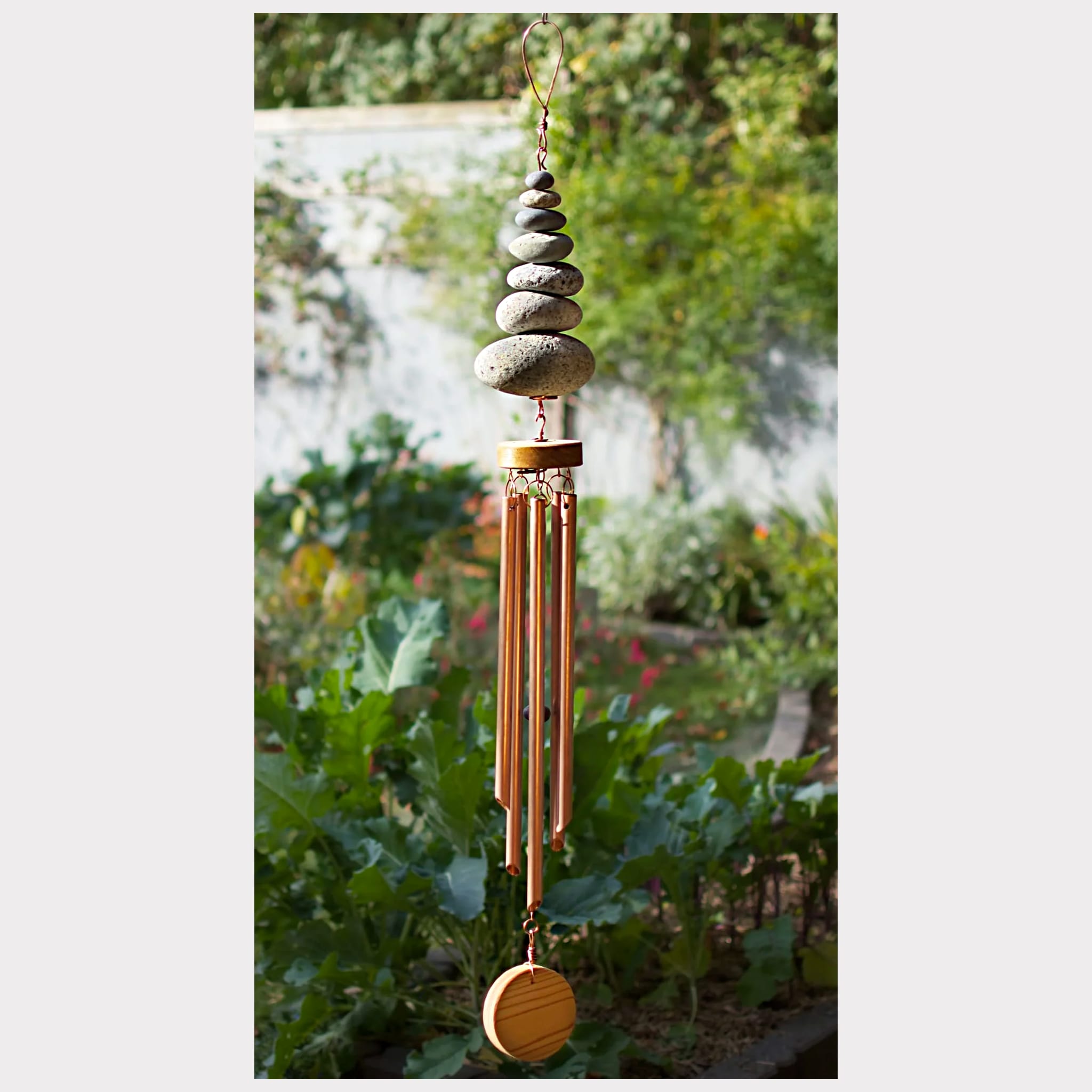 Wind Chime Large Zen Beach Stone Copper Chimes – Coast Chimes